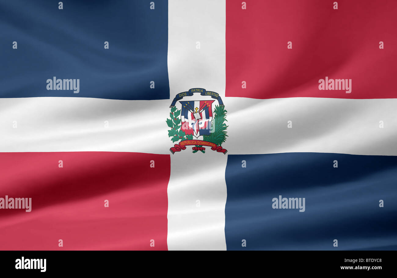Very large flag of the Dominican Republic Stock Photo - Alamy