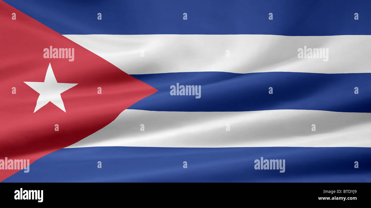 Very large flag of Cuba Stock Photo - Alamy