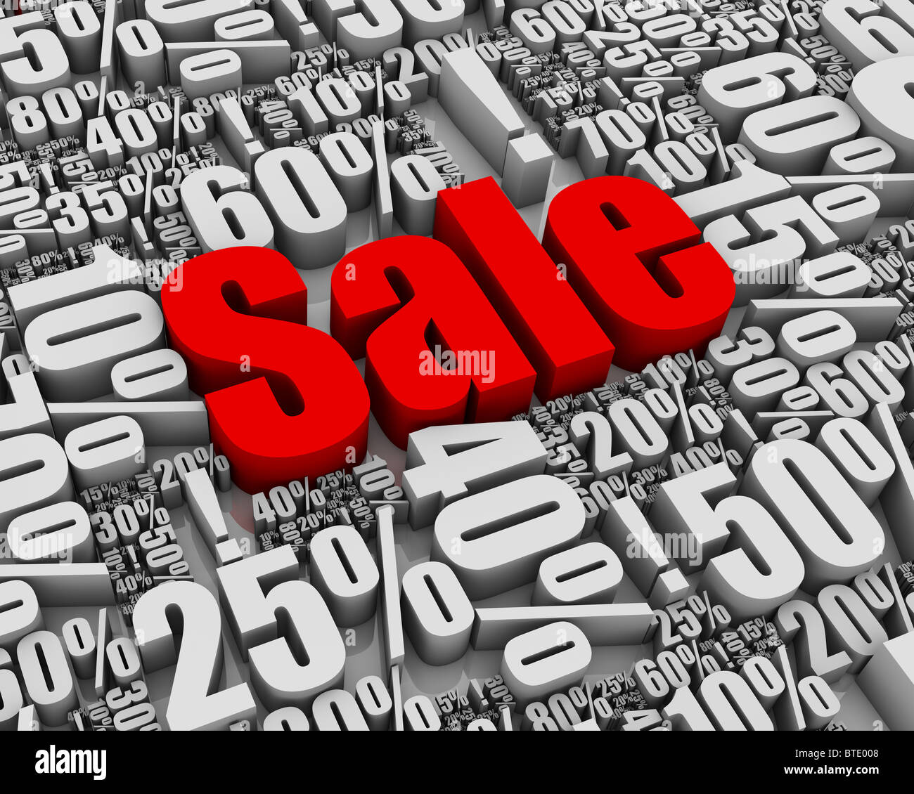 Batch of sale related 3D words. Part of a series Stock Photo - Alamy