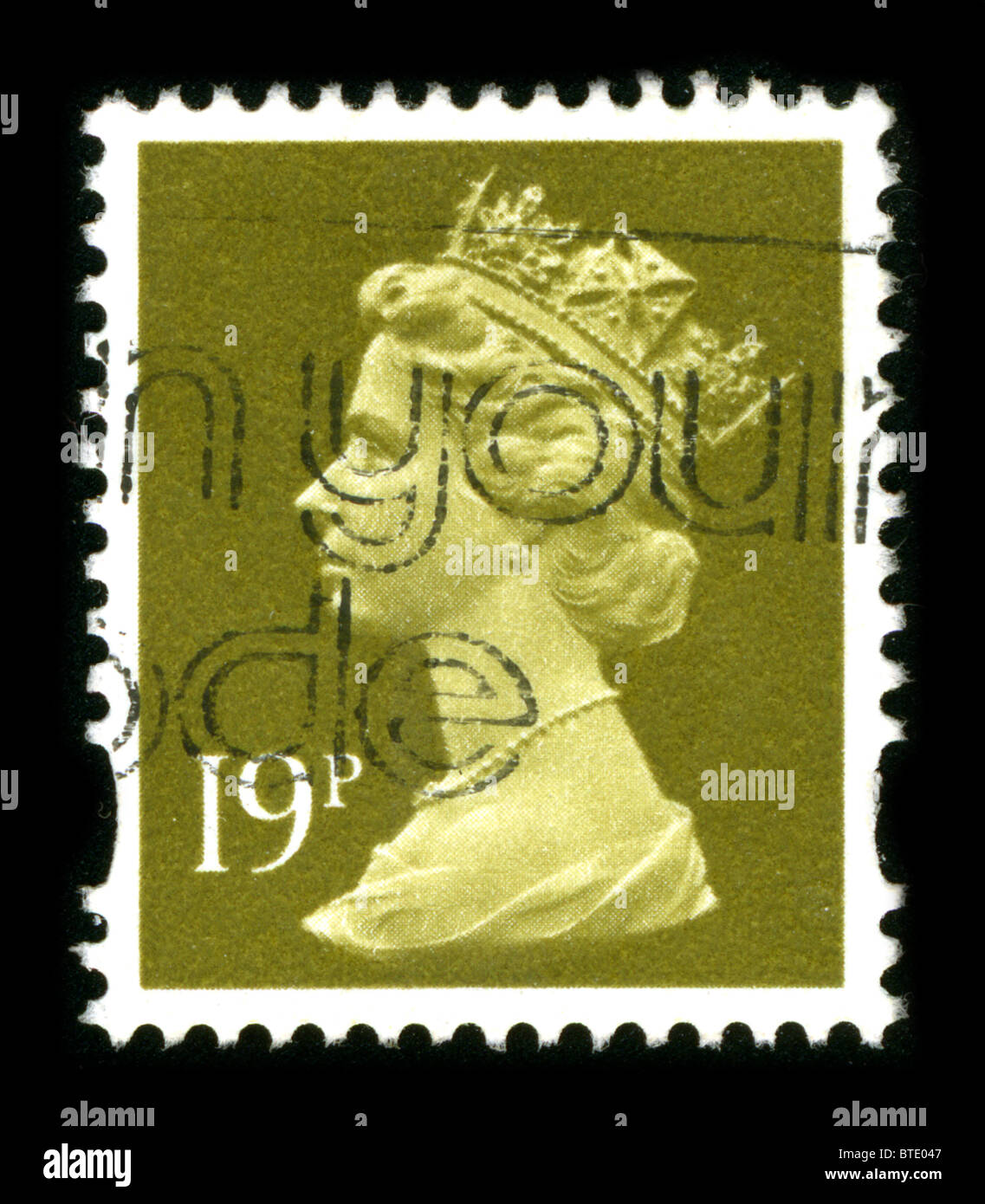 UNITED KINGDOM - CIRCA 1990: An English Used First Class Postage Stamp ...