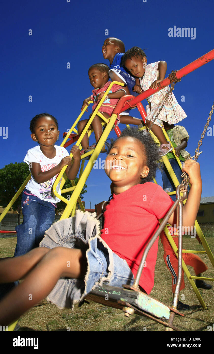 Children playing township south africa hi-res stock photography and ...