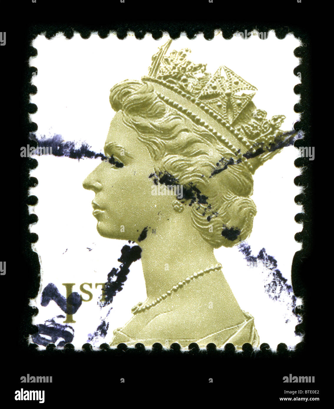 1st class england stamp queen hi-res stock photography and images - Alamy