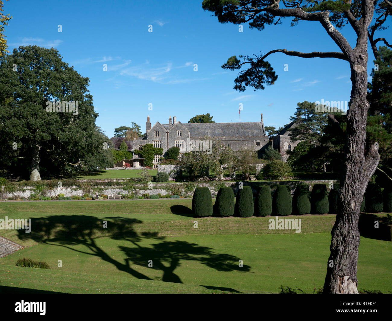 Dartington Hall and Gardens in Devon Stock Photo - Alamy