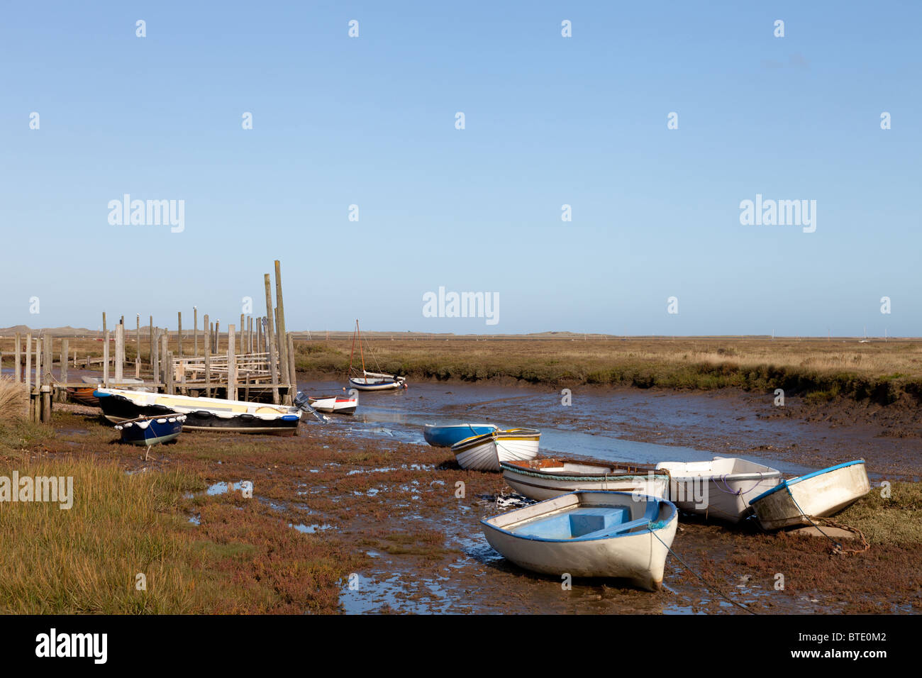 The tidal quay at Morston in Norfolk, England Stock Photo - Alamy