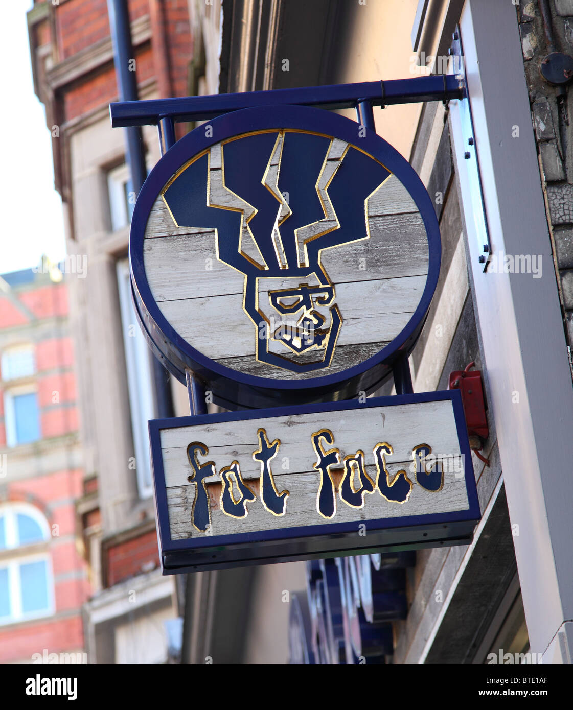 Fat face logo hi-res stock photography and images - Alamy