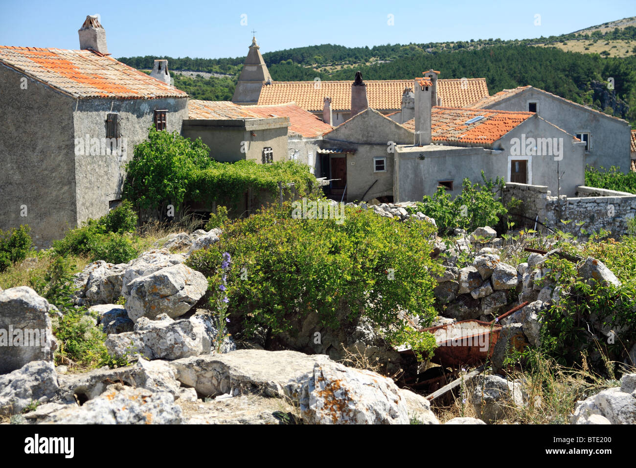Lubenice village on Cres Island, Croatia Stock Photo - Alamy