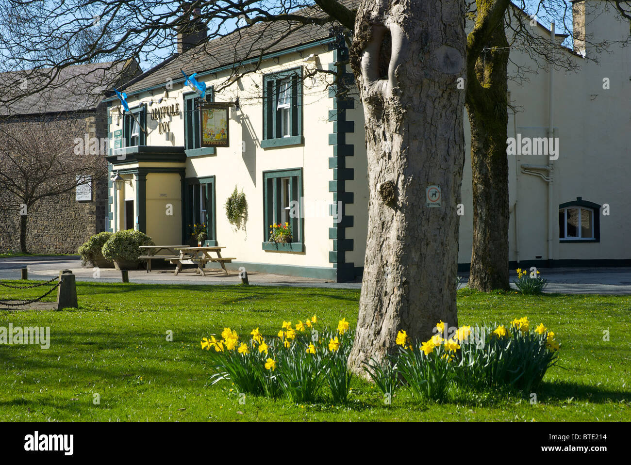 The Maypole Inn in the village of Long Preston, North Yorkshire ...