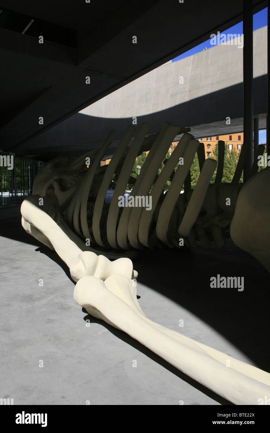 skeleton art work at maxxi museum of modern art in rome italy Stock ...