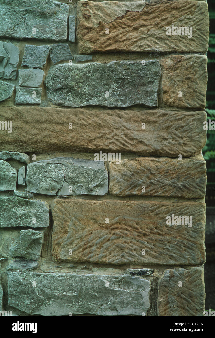Sandstone quoins, Peak District National Park. UK Stock Photo - Alamy