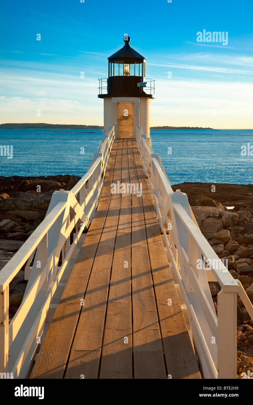 Marshall Point Lighthouse - built 1832, near Port Clyde, Maine, USA ...