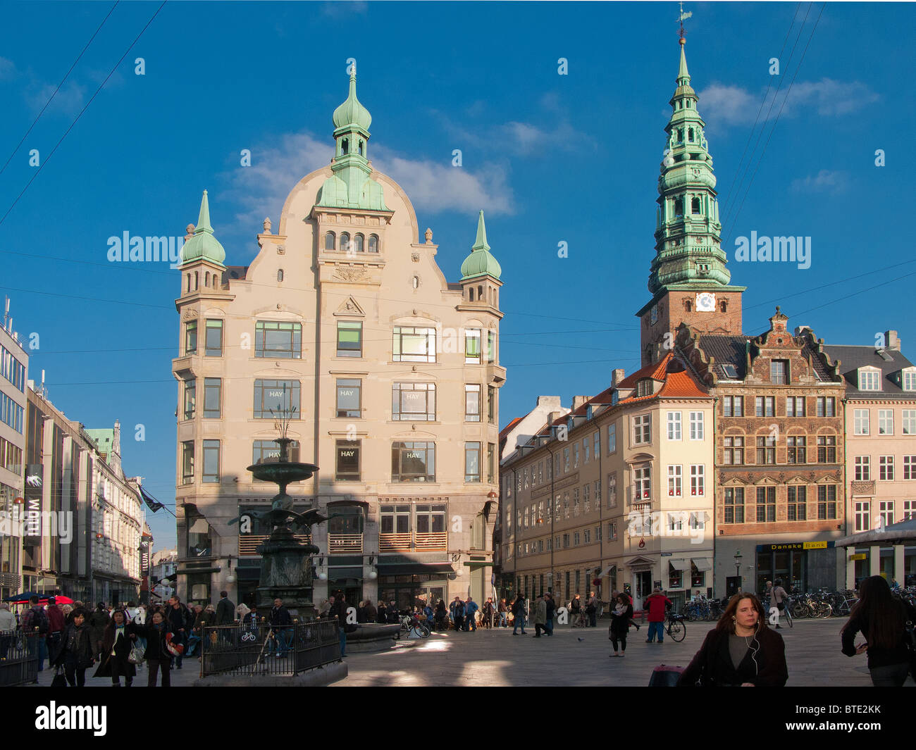 Church Tower in Copenhagen City Centre, Denmark Stock Photo - Alamy