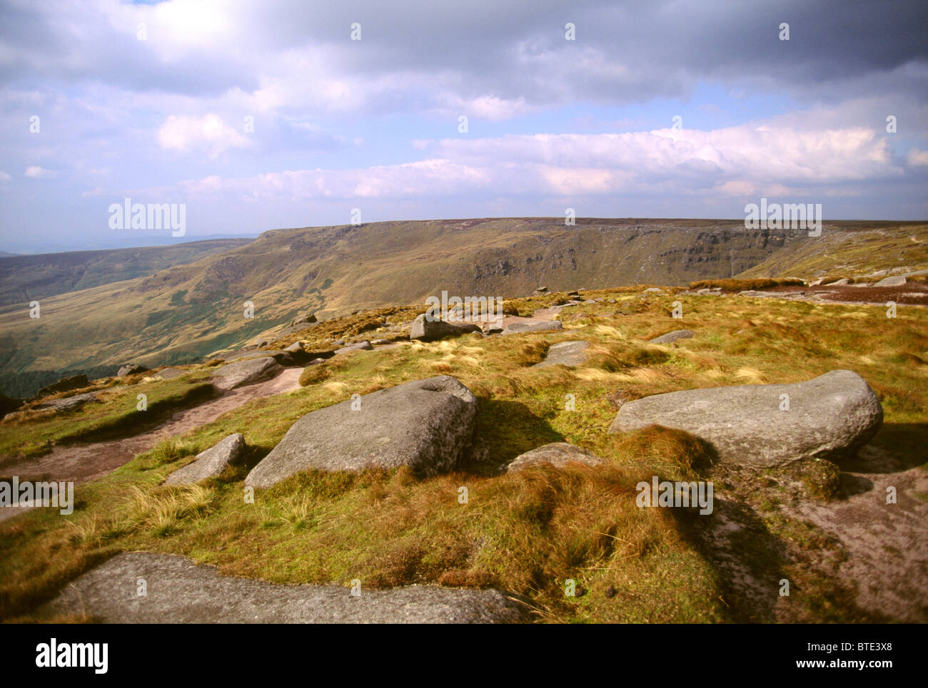 Kinder Scout, Peak District National Park. UK Stock Photo - Alamy