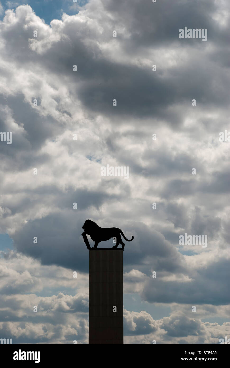 Statue of the ion Stock Photo - Alamy