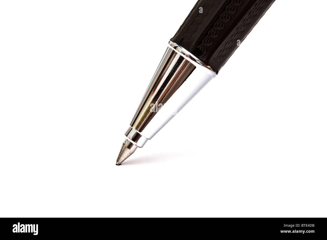 Black Ball Point Pen Isolated On White background Stock Photo - Alamy