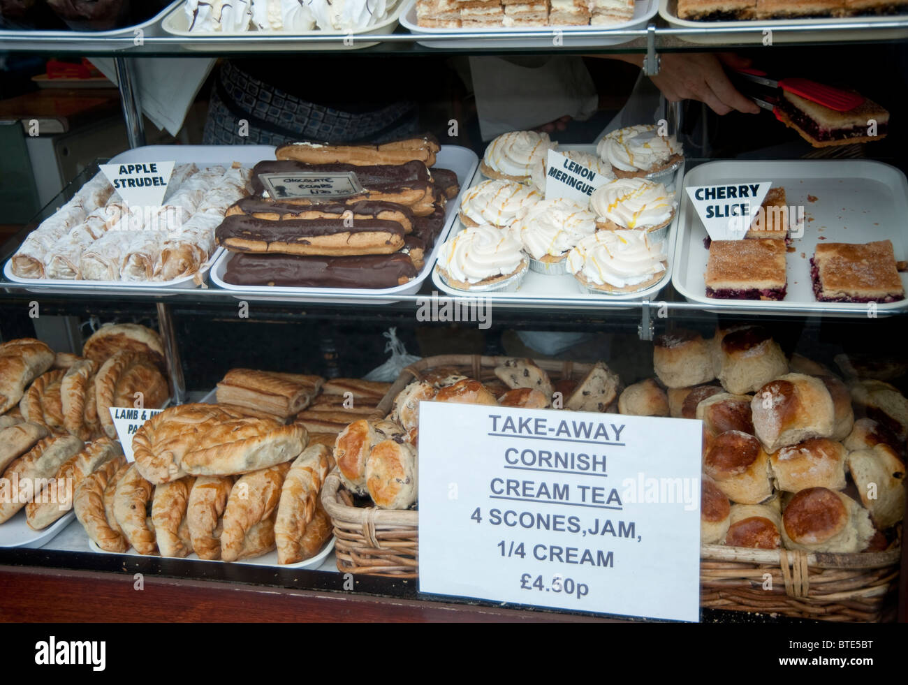 Bakery window store in Looe, Cornwall, UK Stock Photo - Alamy