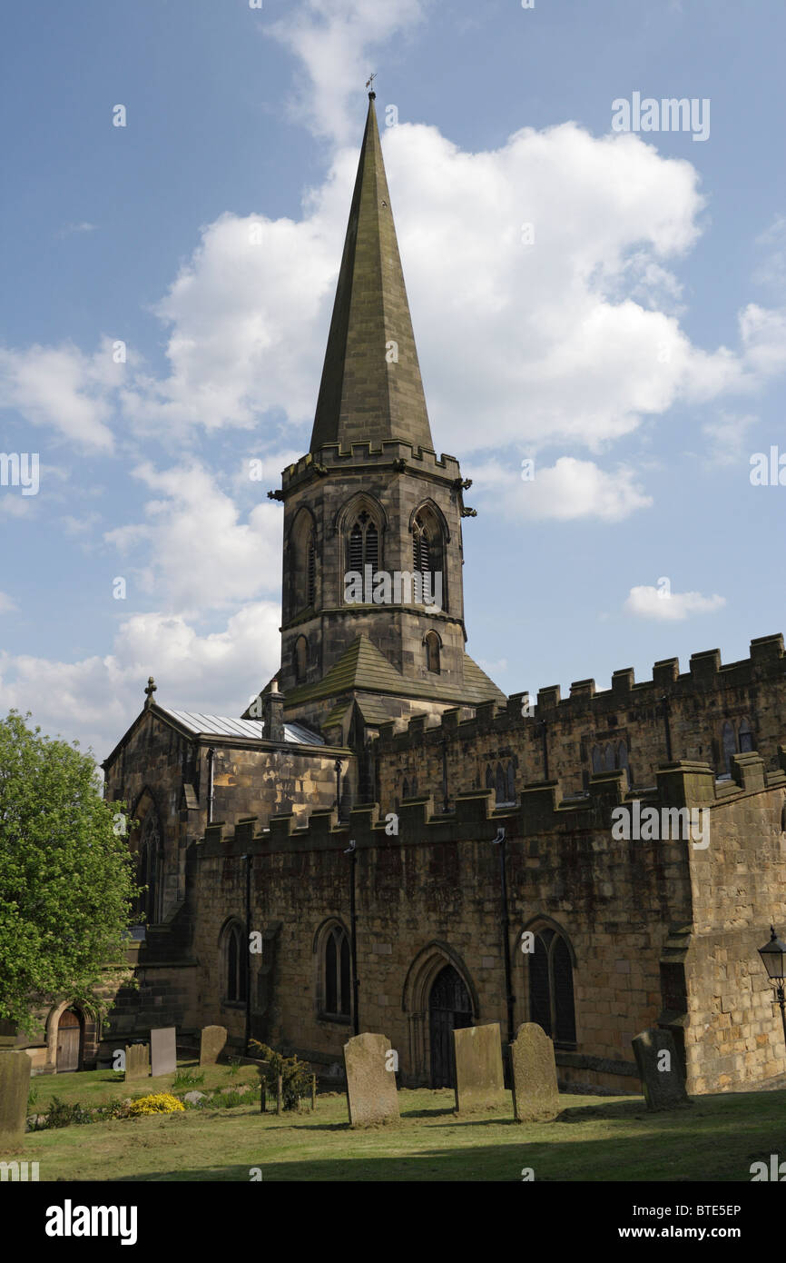 All Saints Church in Bakewell Derbyshire Stock Photo - Alamy