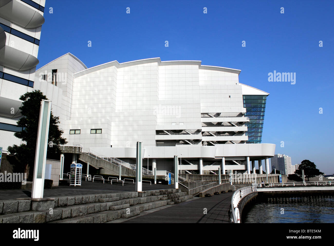 Landscape view of National Convention hall, Yokohama Japan showing ...