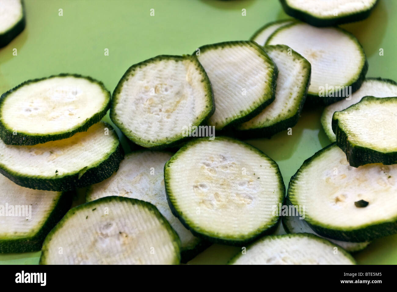Sliced courgette hi-res stock photography and images - Alamy