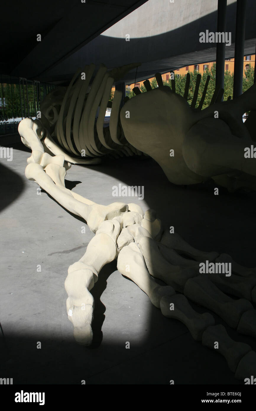 skeleton art work at maxxi museum of modern art in rome italy Stock ...