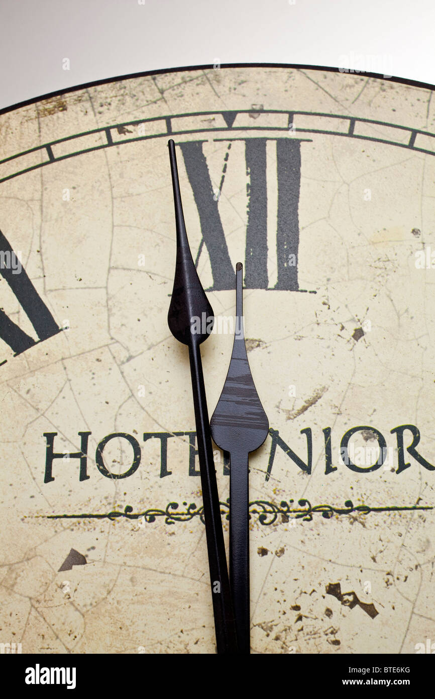 A clock face showing 11:59 Stock Photo - Alamy