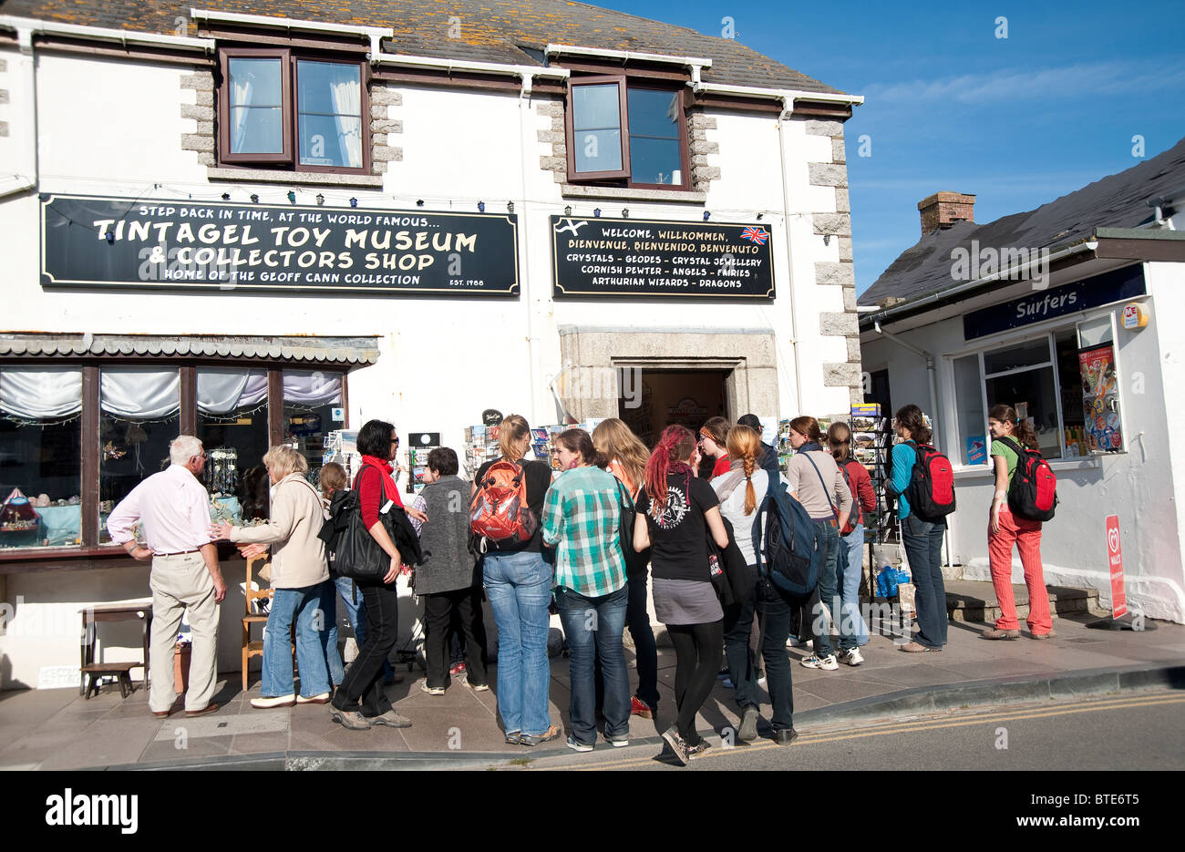 Toy museum in Tintagel, North Cornwall, England, UK Stock Photo - Alamy