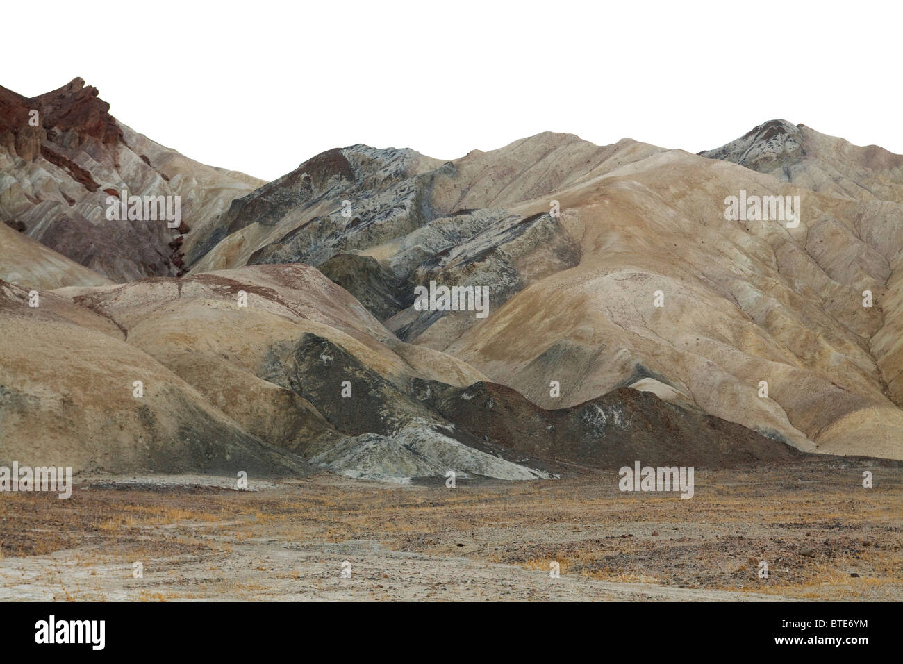 Mineral rich desert mountainside - Death Valley, California USA Stock ...