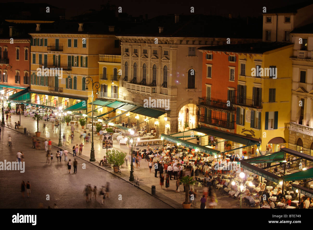 Piazza bra from the top of Arena, Verona, Italy Stock Photo - Alamy
