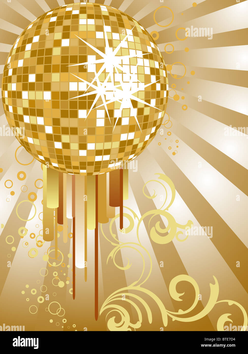 Golden mirror ball hi-res stock photography and images - Alamy