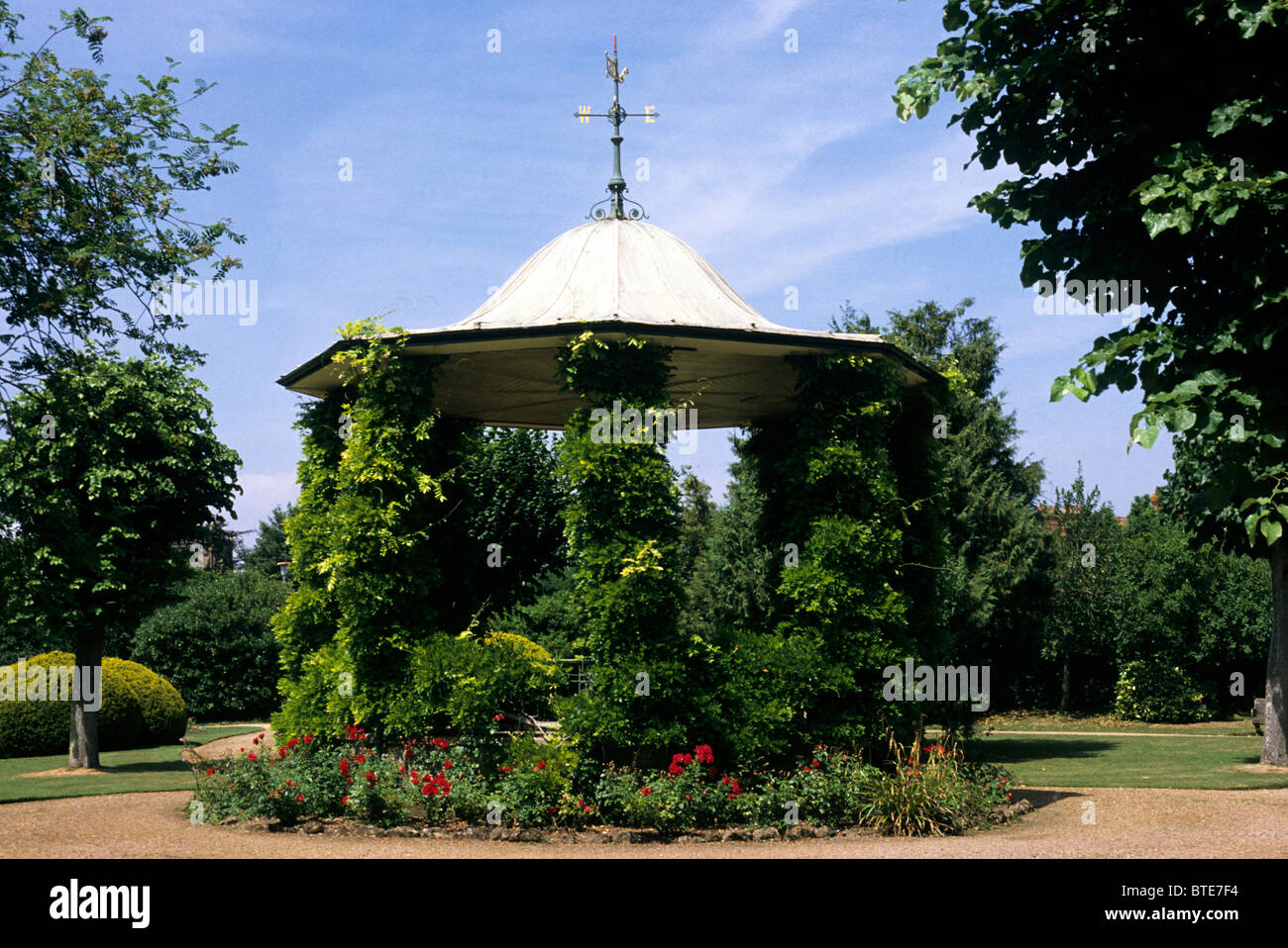 Sherborne, Dorset, Bandstand, Pageant Gardens England UK English ...