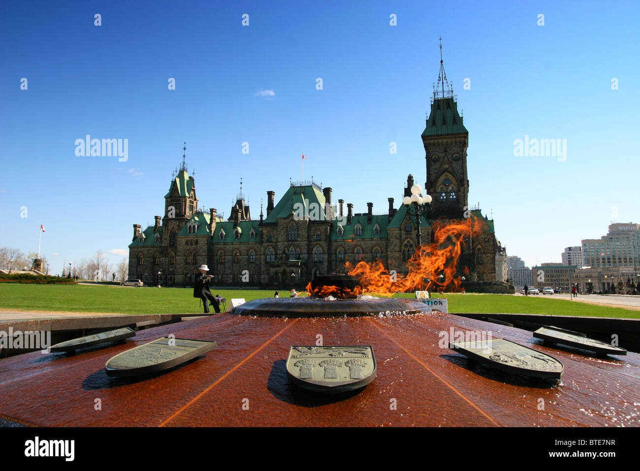 Centennial flame in parliament hill, Ottawa, Canada Stock Photo - Alamy