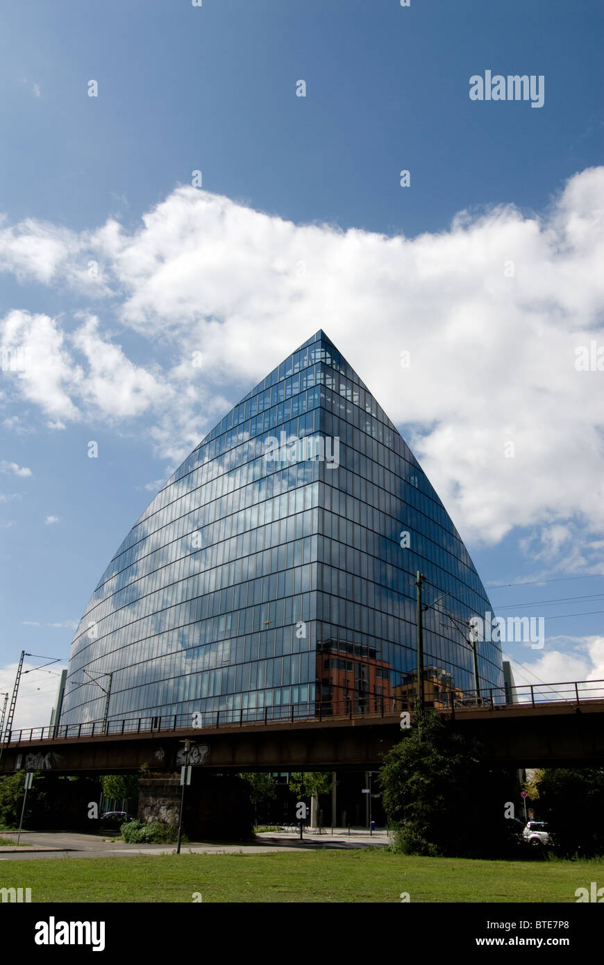 Modern office building Main Triangel in Frankfurt, Germany Stock Photo ...