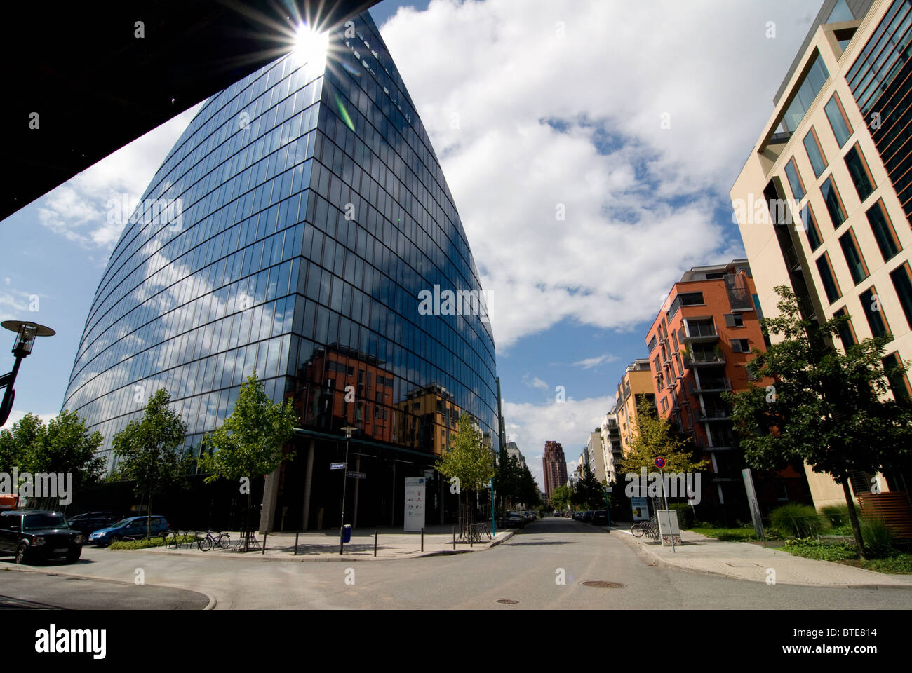Modern office building Main Triangel in Frankfurt, Germany Stock Photo ...