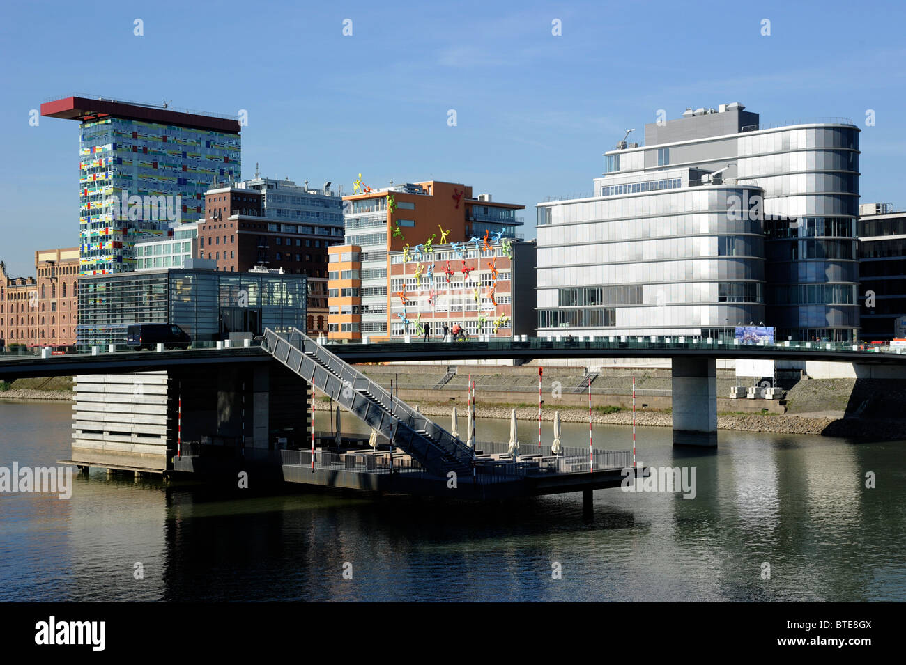 Modern architecture in the Medienhafen Dusseldorf, Germany Stock Photo ...