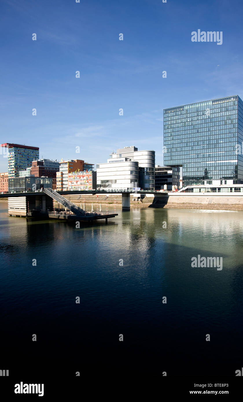 Modern architecture in the Medienhafen Dusseldorf, Germany Stock Photo ...