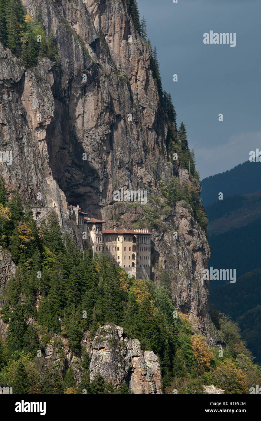 Sumela Monastery or Meryem Ana (Virgin Mary) in the Zigana Mountains ...