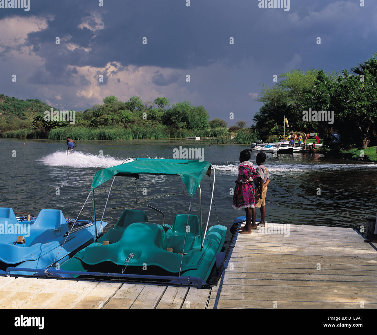 The Water sports area of Sun City in the Northern Province Stock Photo ...