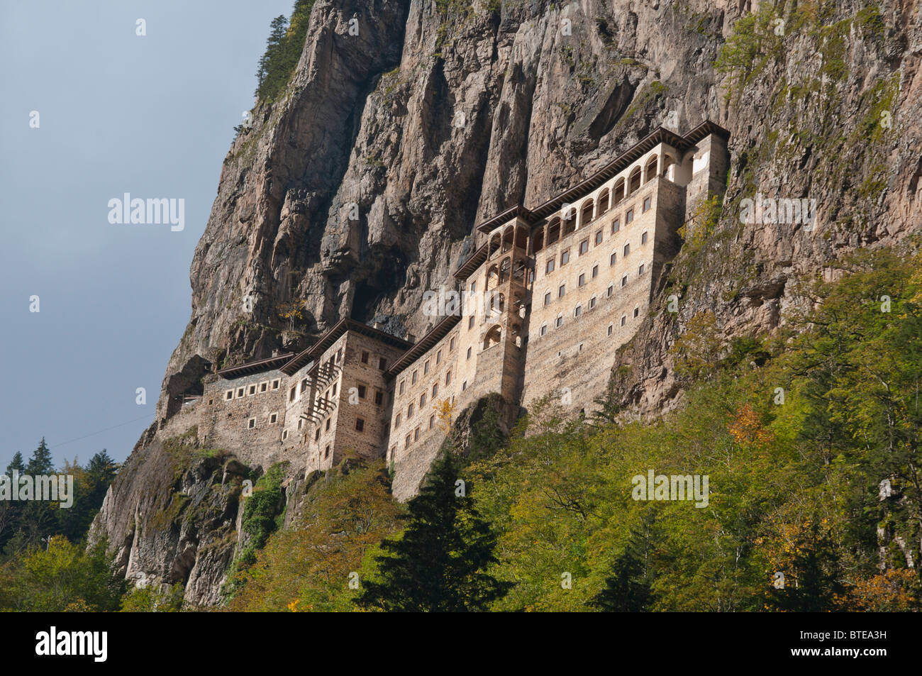 Sumela Monastery or Meryem Ana (Virgin Mary) in the Zigana Mountains ...