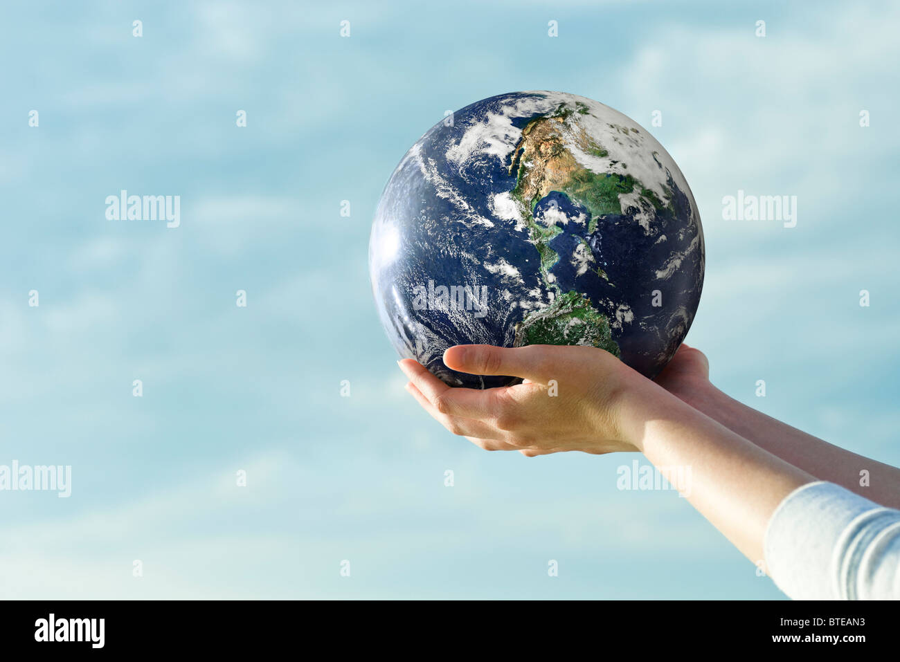 Holding fitness ball in cupped hi-res stock photography and images - Alamy