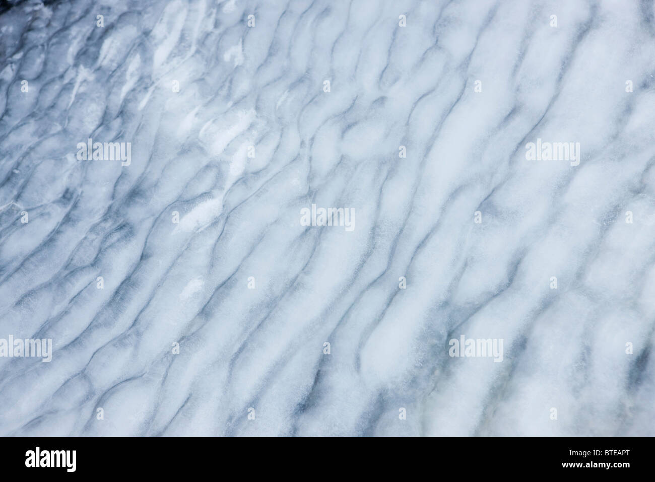 Rippled ice, close-up Stock Photo - Alamy