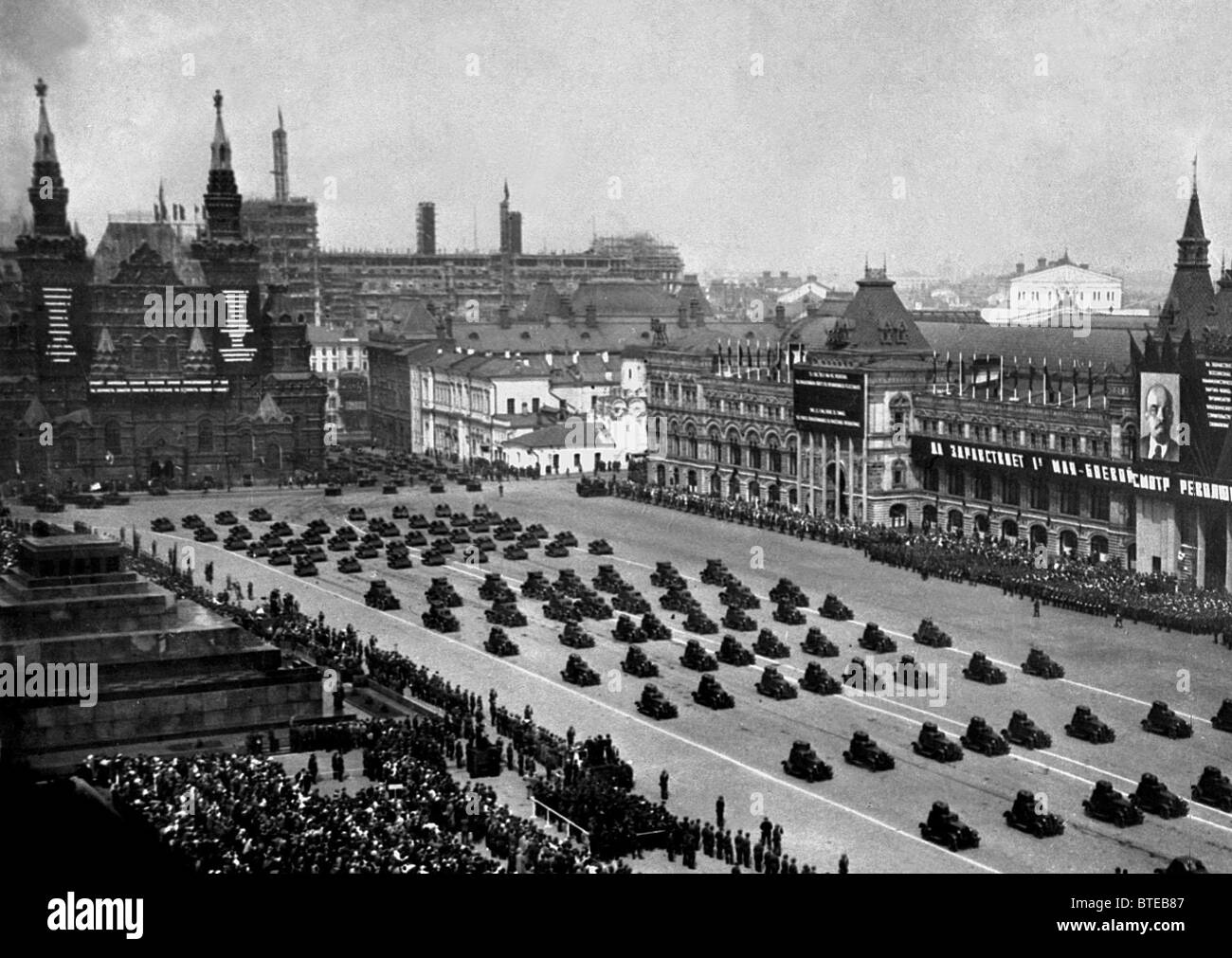 Ussr Military Parade In Red Square Stock Photos & Ussr Military Parade ...