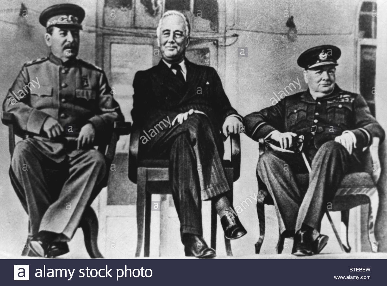 Tehran Conference 1943 Winston Churchill Stock Photos & Tehran ...