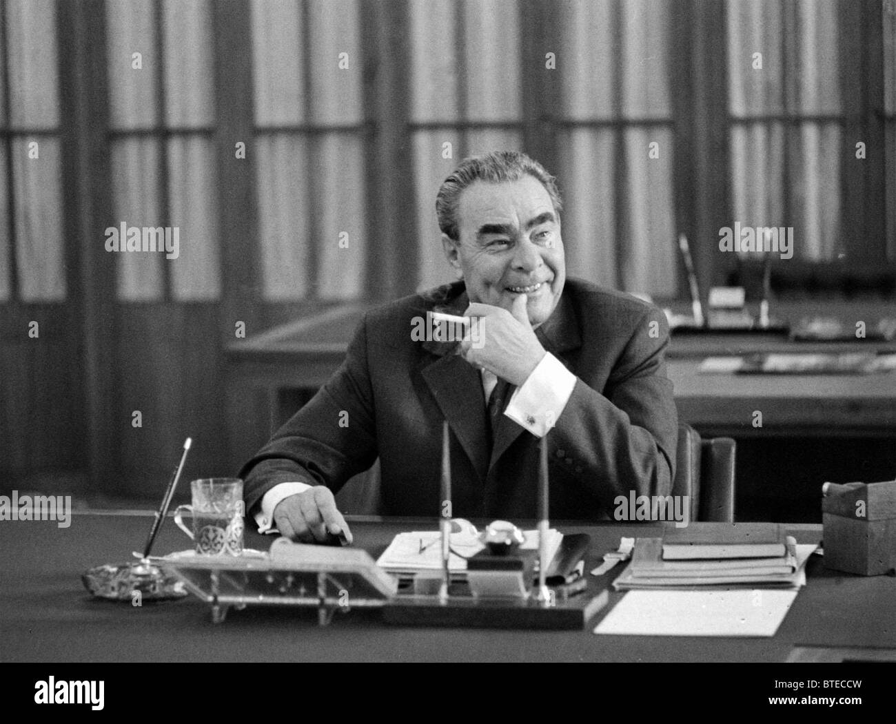 General Secretary Of The Cpsu Central Committee Black and White Stock ...