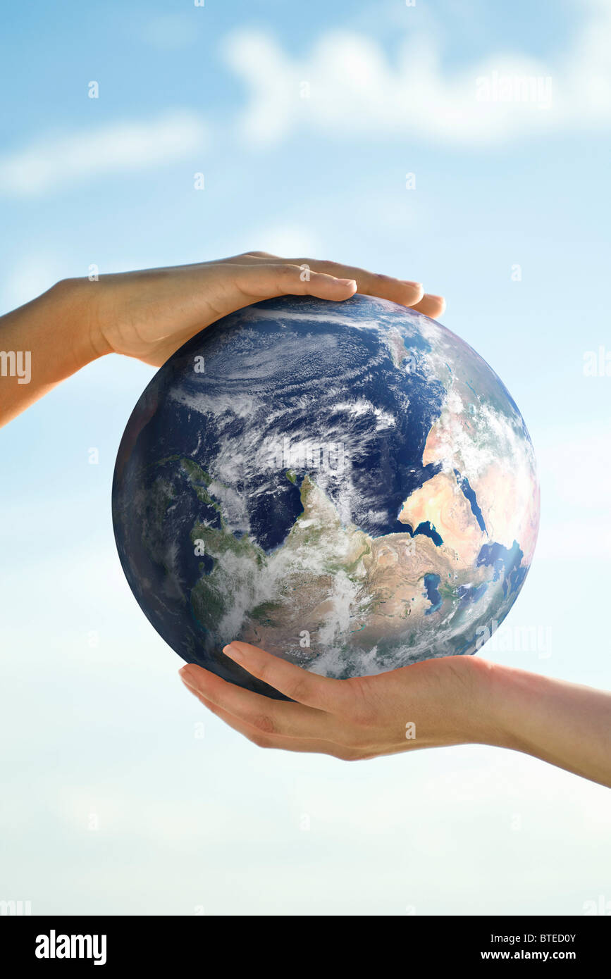 Supporting body on hands hi-res stock photography and images - Alamy