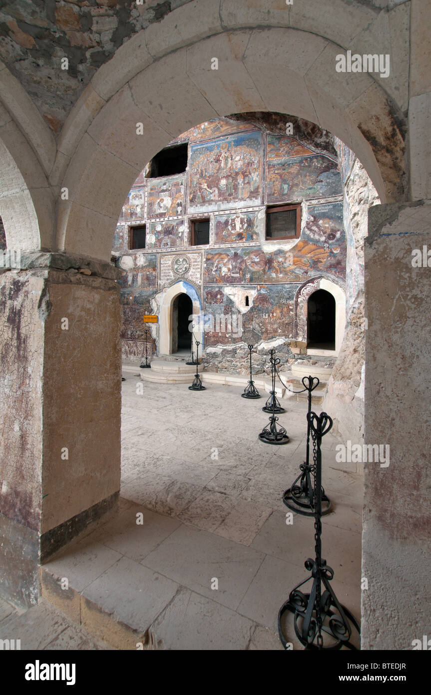 Sumela Monastery or Meryem Ana (Virgin Mary) in the Zigana Mountains ...