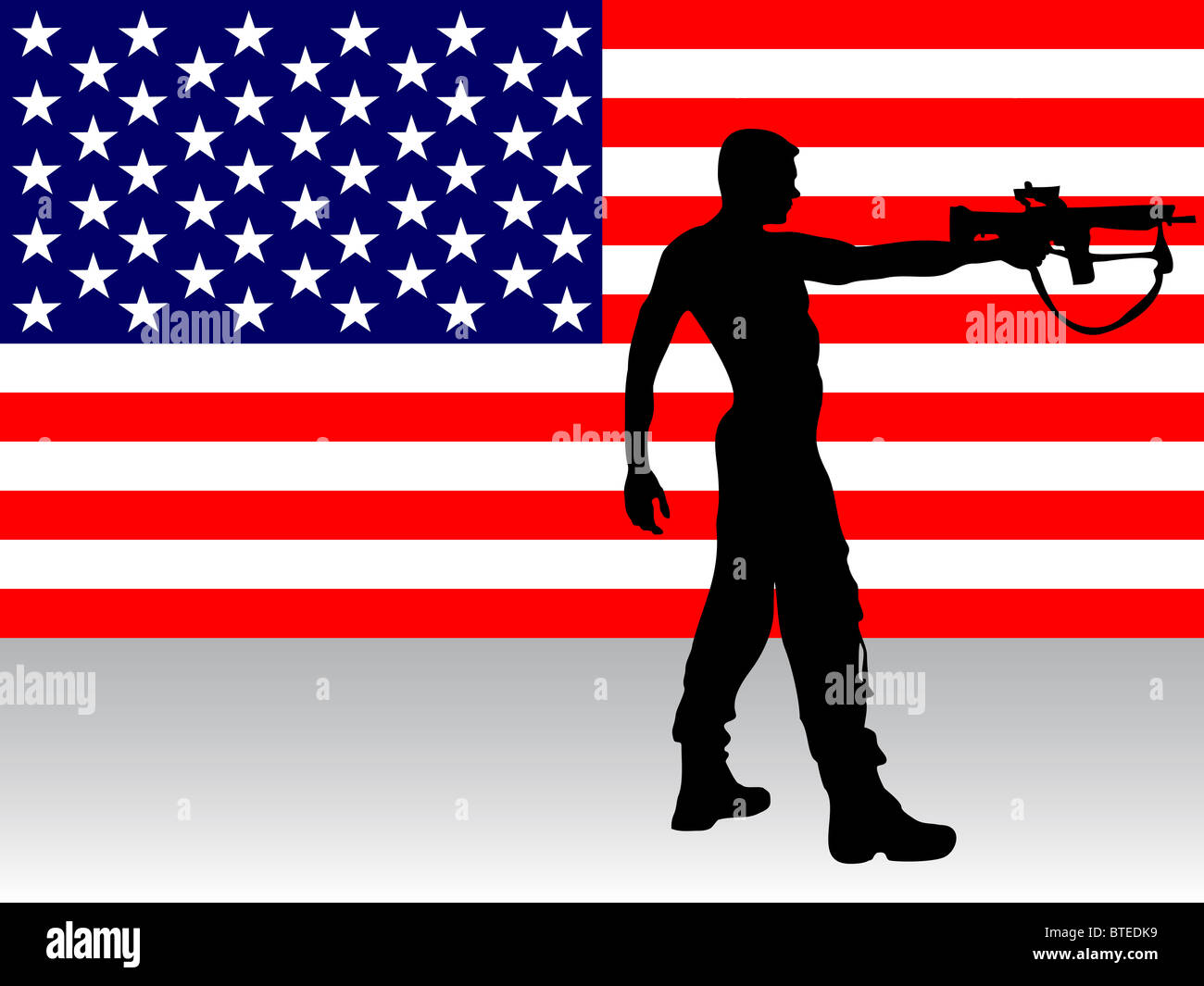 Banner soldier hi-res stock photography and images - Alamy