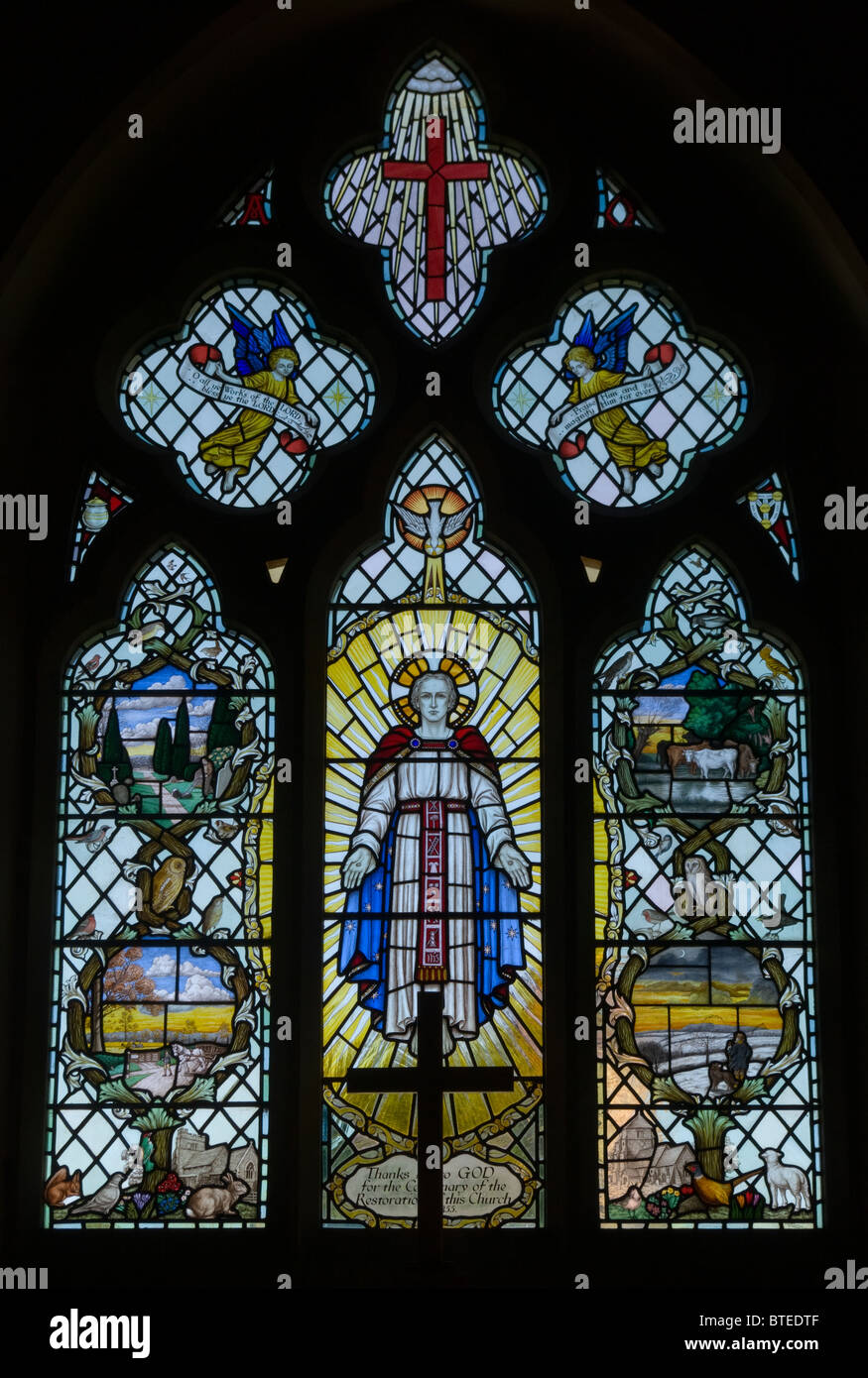 Stained Glass Windows St Mary Magdalene Church Rusper West Sussex ...