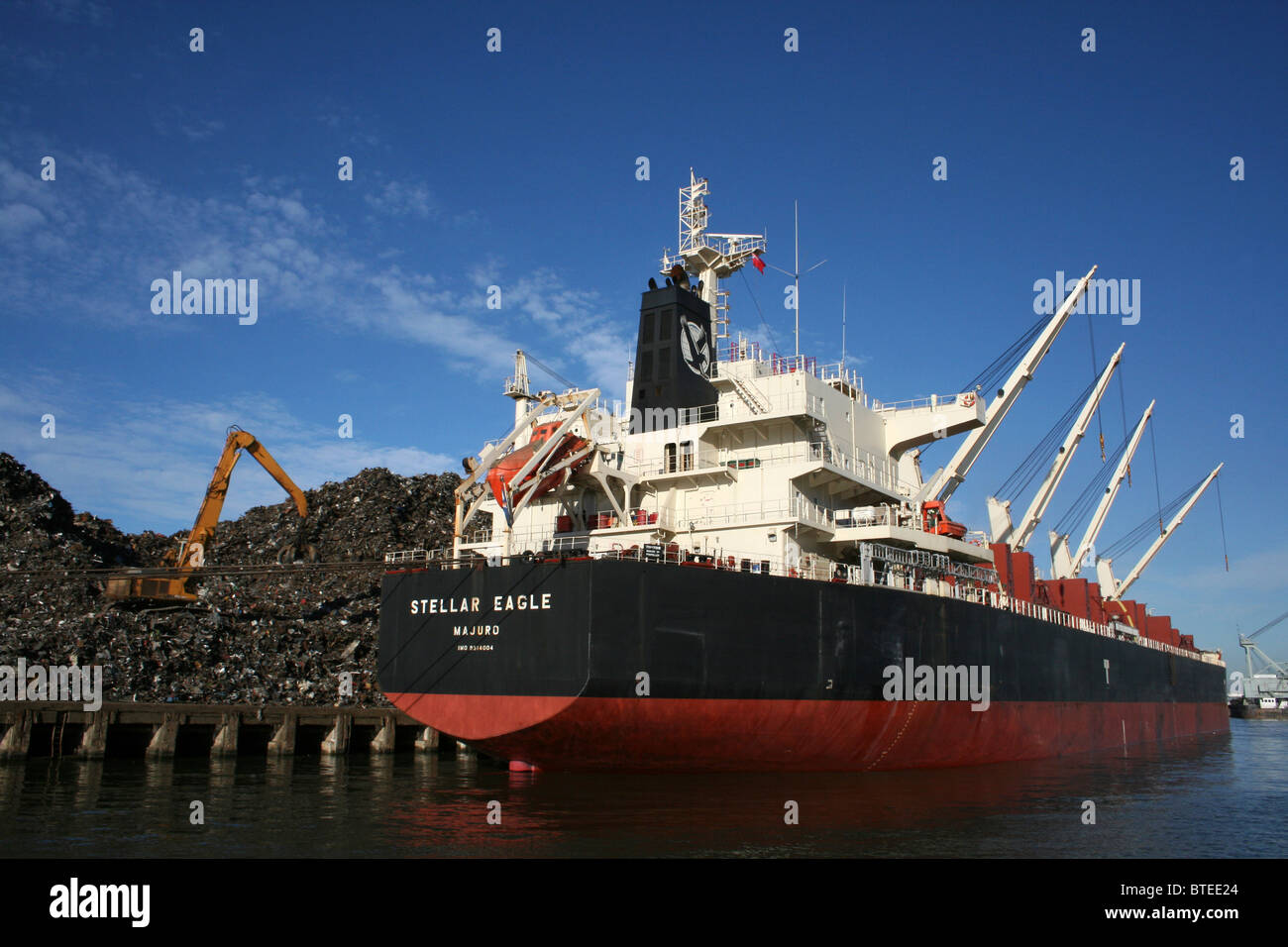 The Cargo Ship 'Stellar Eagle' Being Loaded With Scarp Metal At ...