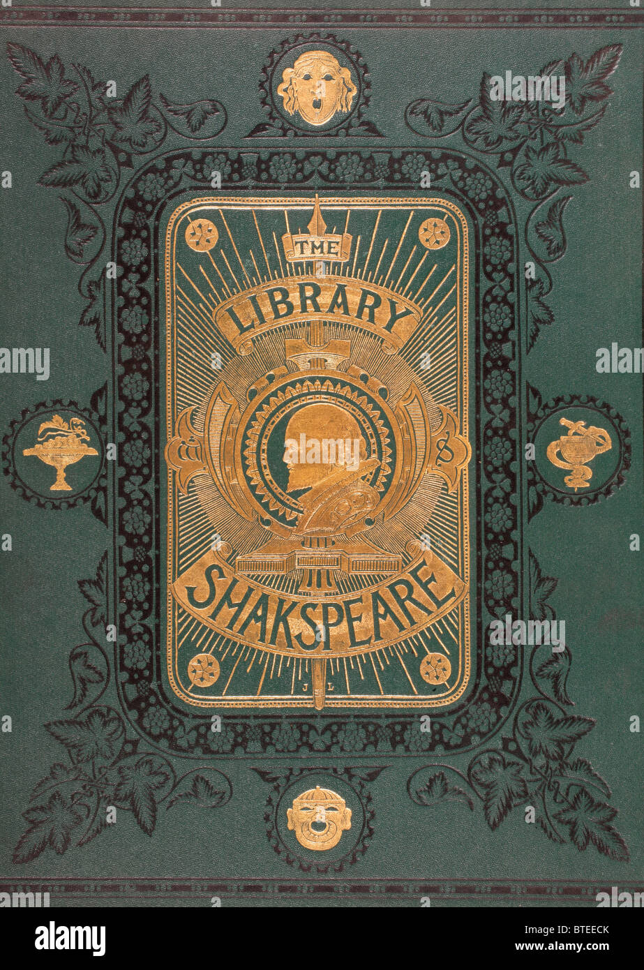 Cover from The Illustrated Library Shakspeare, published 1890 Stock ...