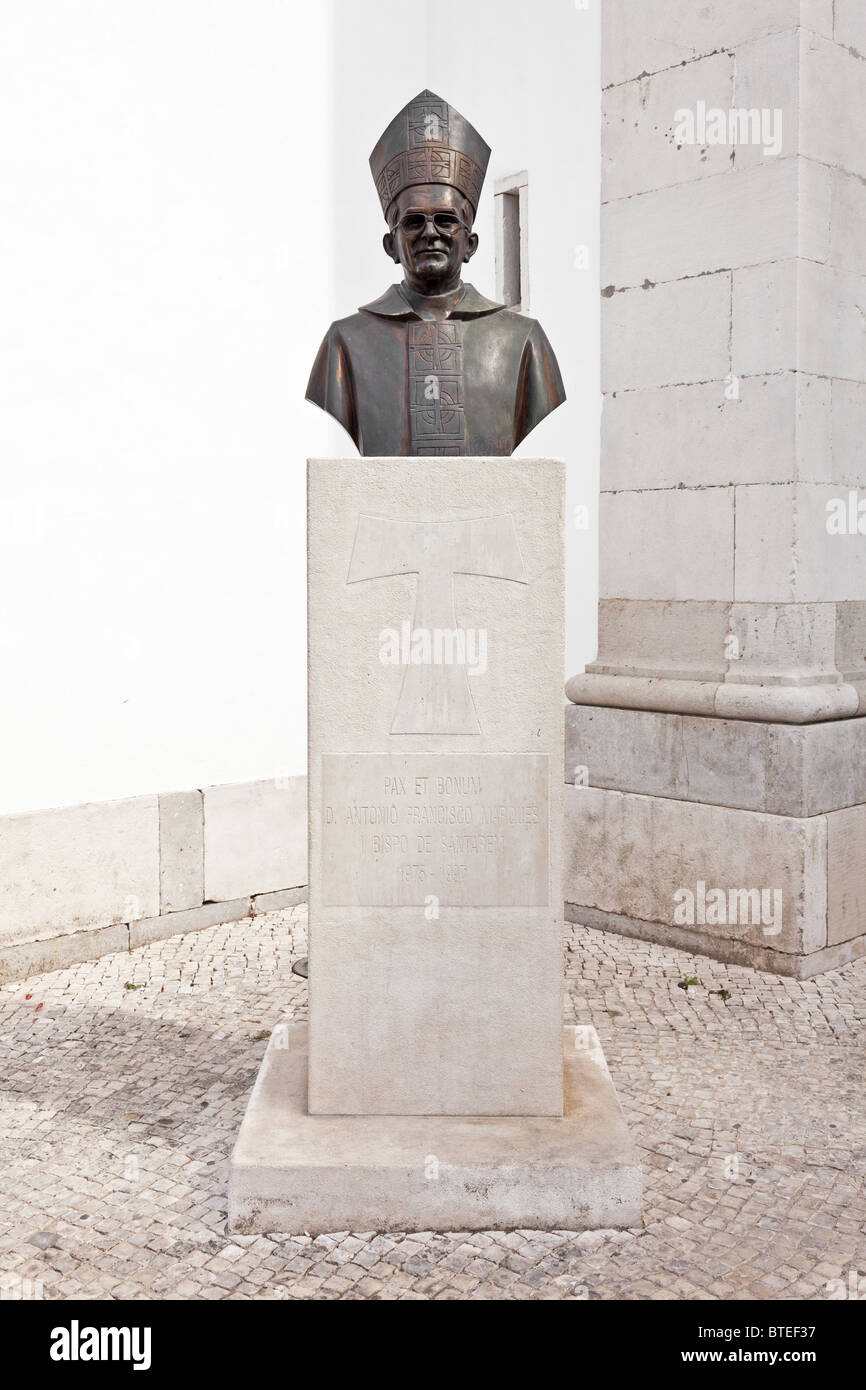 Dom Antonio Francisco Marques Bust in Santarém, Portugal Stock Photo ...