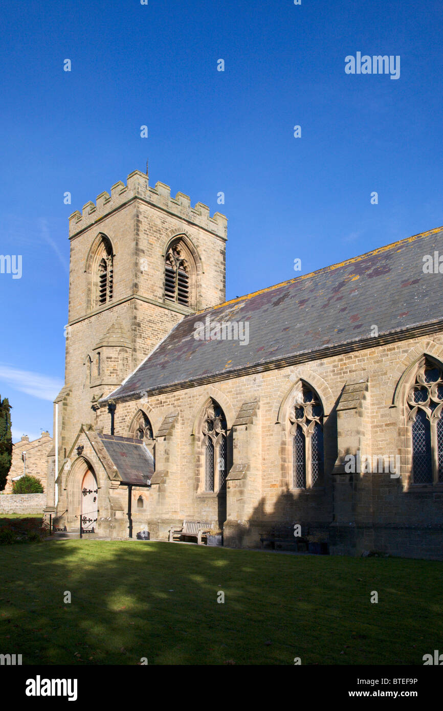 St Matthews Church Leyburn North Yorkshire England Stock Photo - Alamy